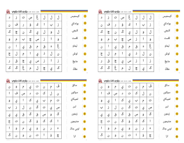 Silang Kata Jawi | PDF