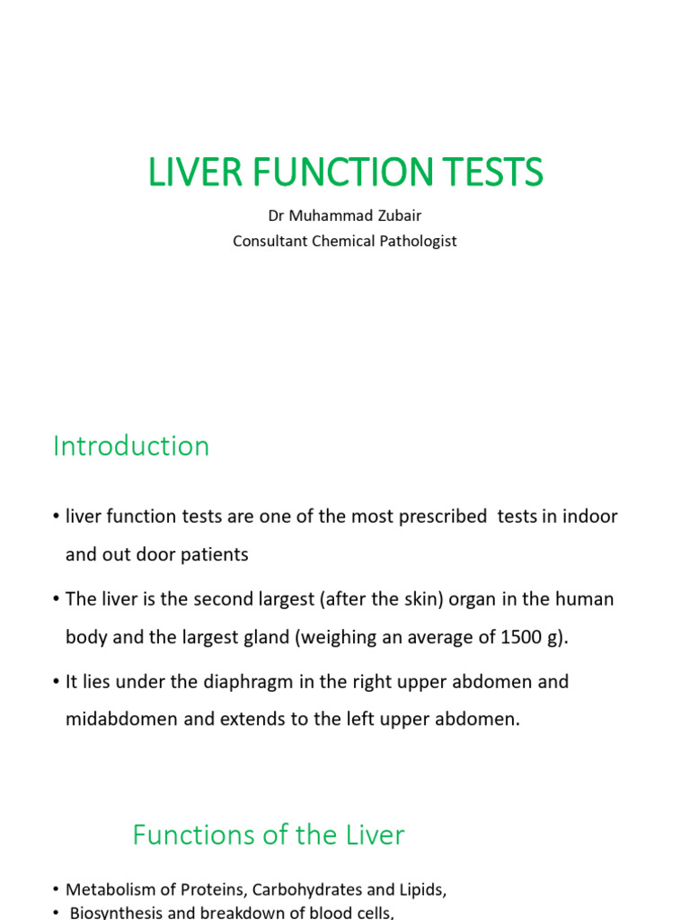 Liver Function Tests 1688362137 | PDF | Liver | Alanine Transaminase