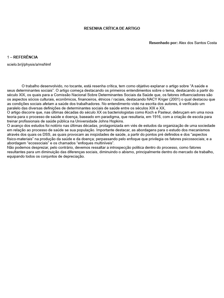 Resenha de DSS | PDF | História