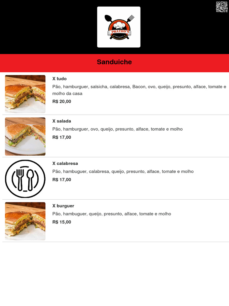 Cardapio Insta | PDF | Cachorro-quente | Comida rápida