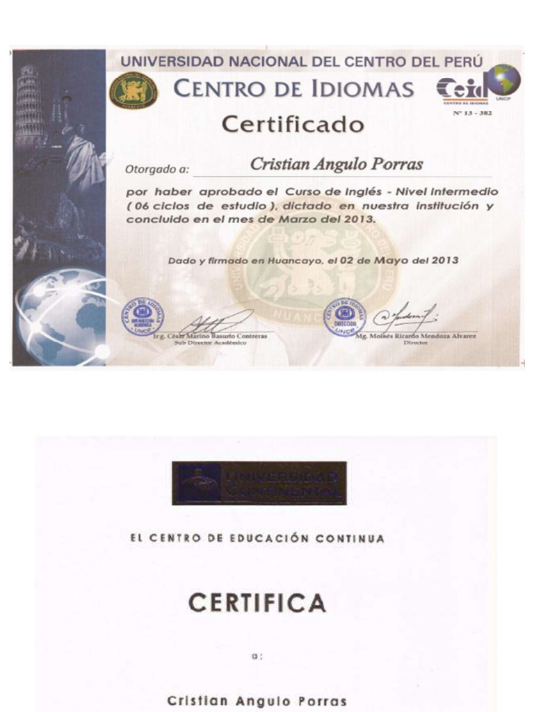 Cer. Ingles - Informática | PDF