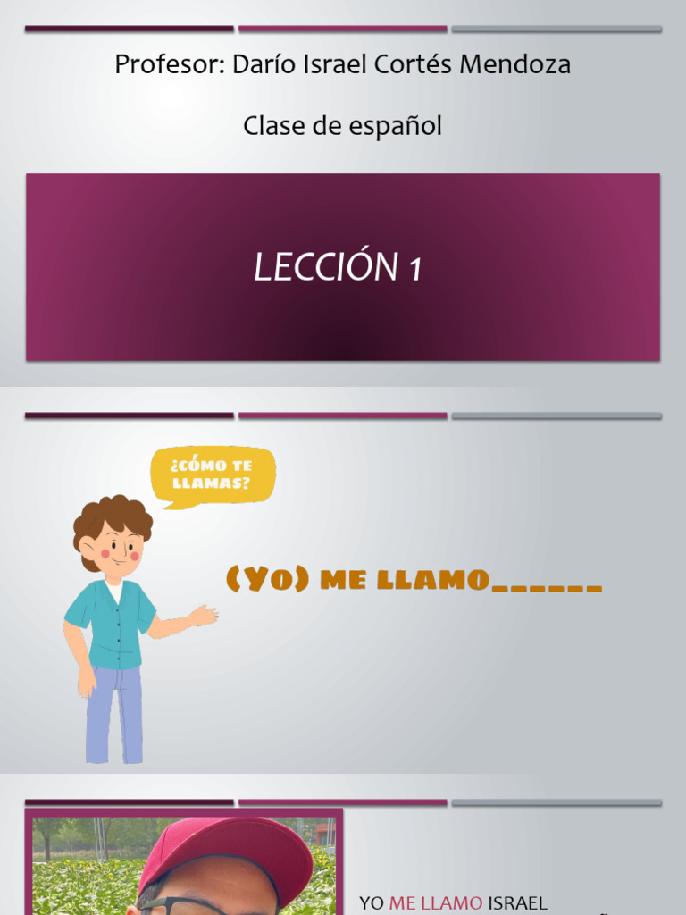 Lección 1 Clase de español | PDF | Medicina