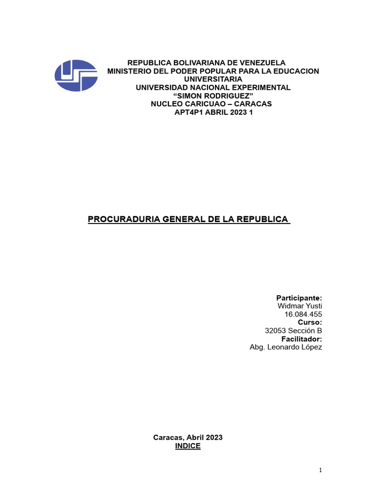 Procuraduria General de La Republica | PDF | Estadísticas | Abogado