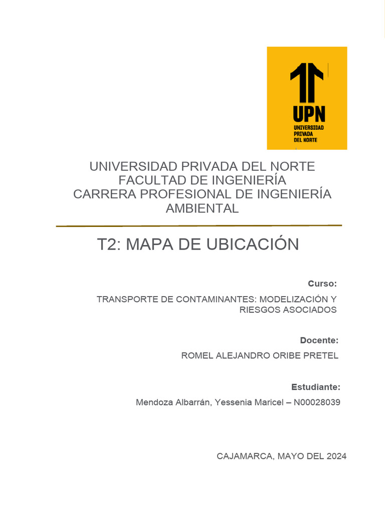 T2 - Mapa Tematico | PDF | Minería | Contaminación