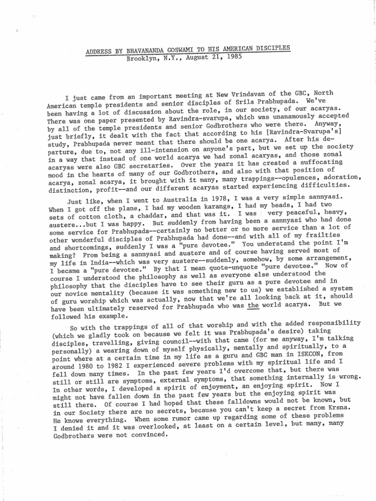 Bhavananda Resignation | PDF