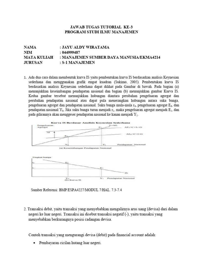 Tugas 3 Ekonomi Moneter | PDF
