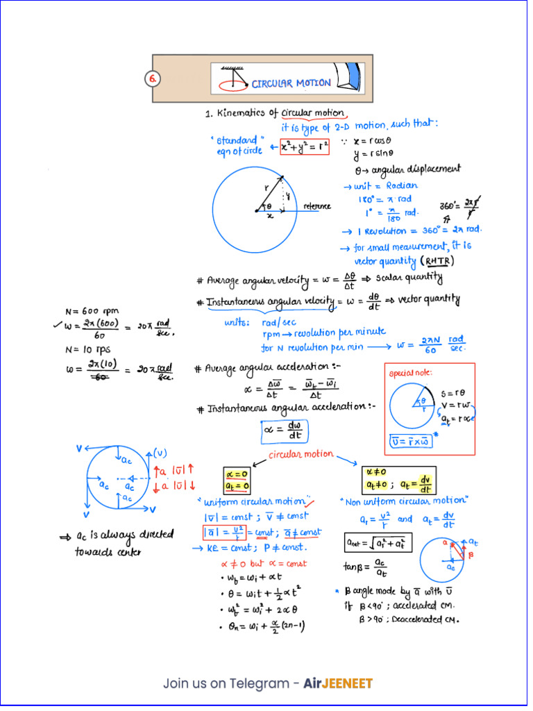 06_ Circular Motion | PDF | Mechanical Engineering | Rotation