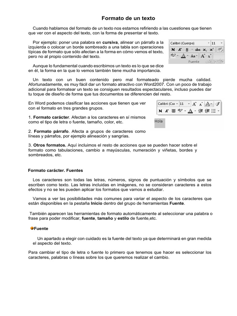 Formato de Un Texto | PDF