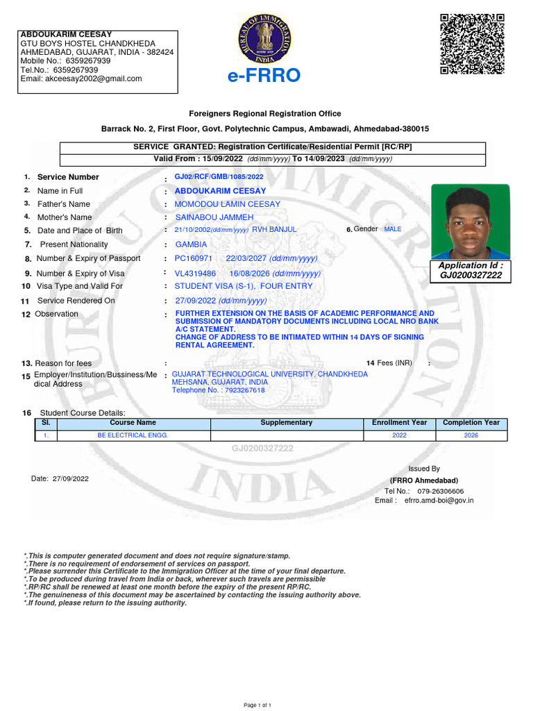 Certificate | PDF | Travel Visa | Passport