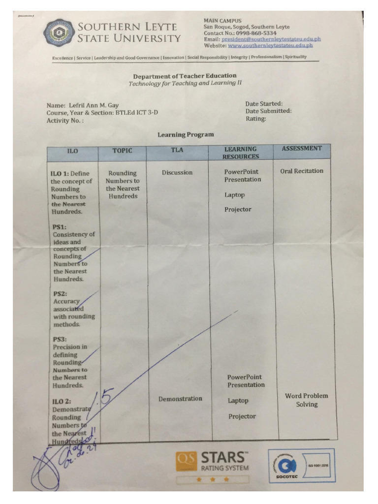learning program with correction | PDF