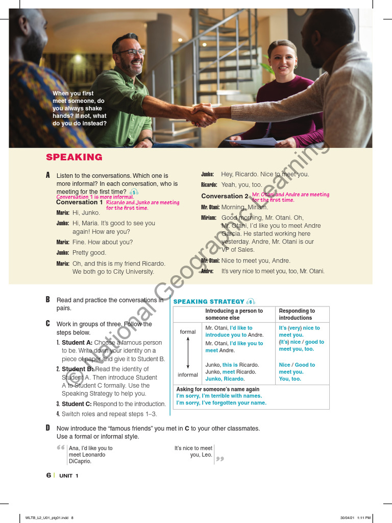 Introducing People: Conversations Guide | PDF