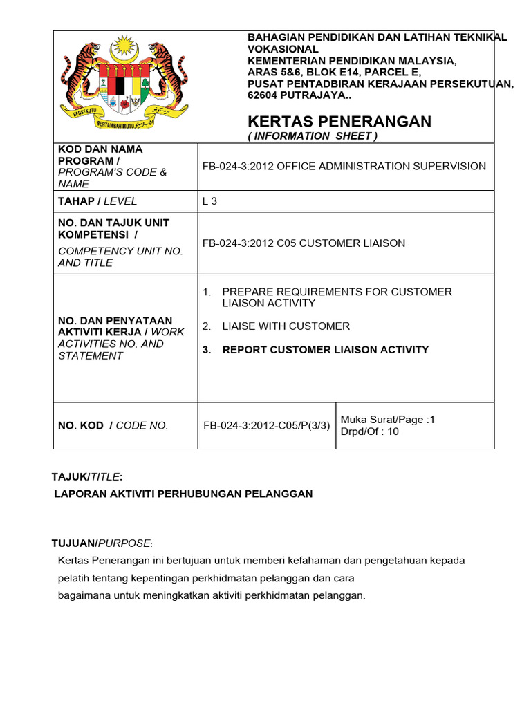 Kertas Penerangan C05 Cu3 | PDF