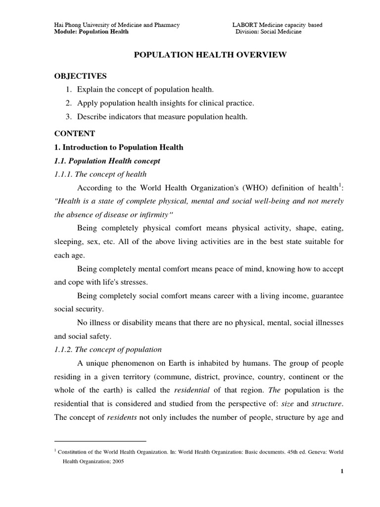 Final Version - EN - Lesson 1 - Population Health Overview | Download ...