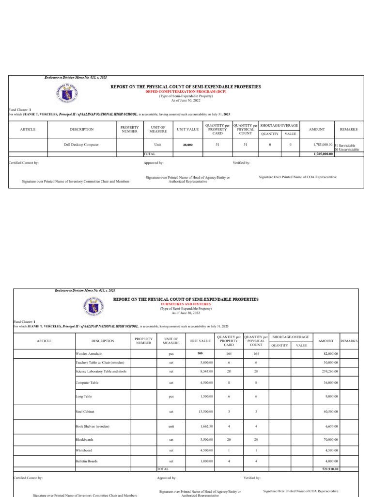 Salinap Nhs-shs Rcsp as of June 30, 2023 | PDF | Usb Flash Drive | Quantity