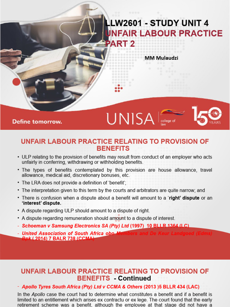 Llw2601 Study Unit 4 Powerpoint Lesson Part 2 | PDF | Justice | Crime & Violence