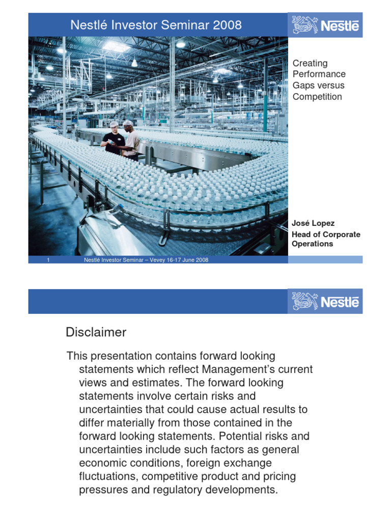 Nestle Lean Supply Chain - 2008 | PDF | Nestlé | Lean Manufacturing