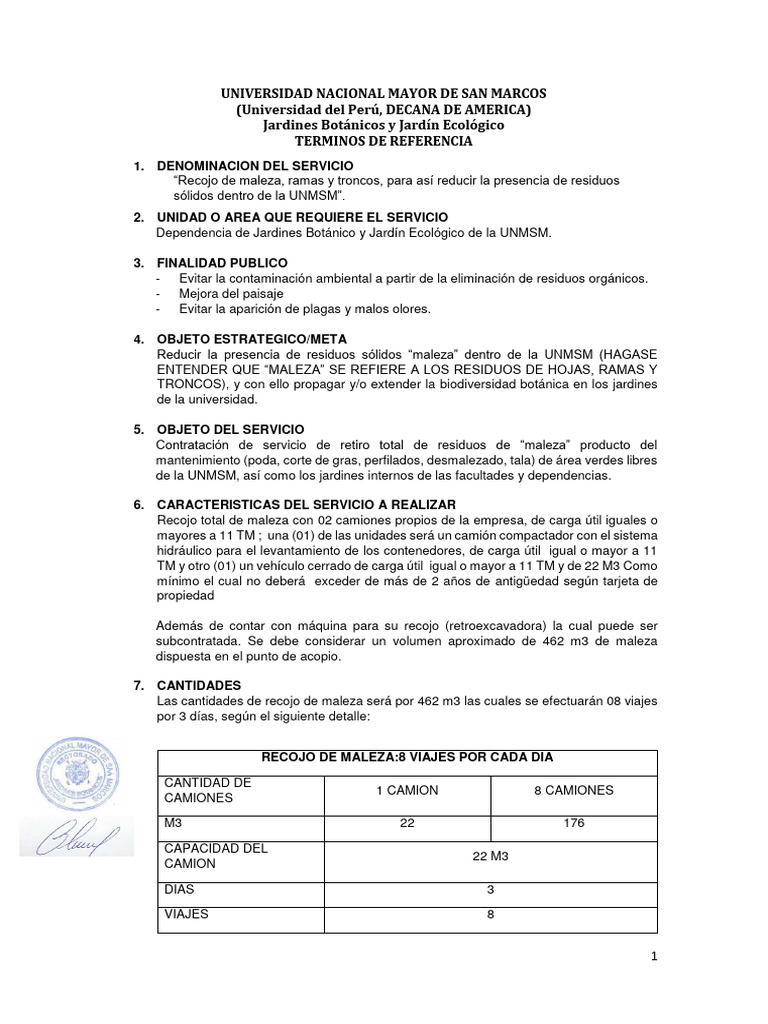 TDR Recojo de Maleza | PDF | Residuos | Business