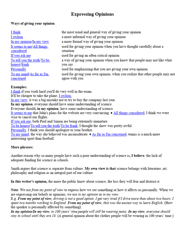 Opinion Expression Techniques | PDF | Identity Theft | Science