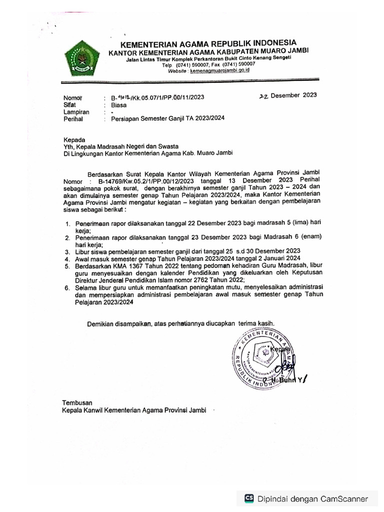 Kamad RA Dan Madrasah | PDF