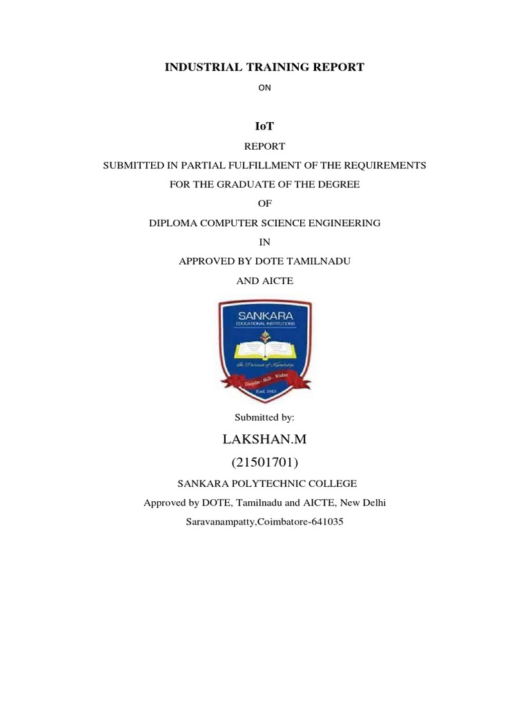 Orginal Internship Report | PDF | Embedded System | Microcontroller