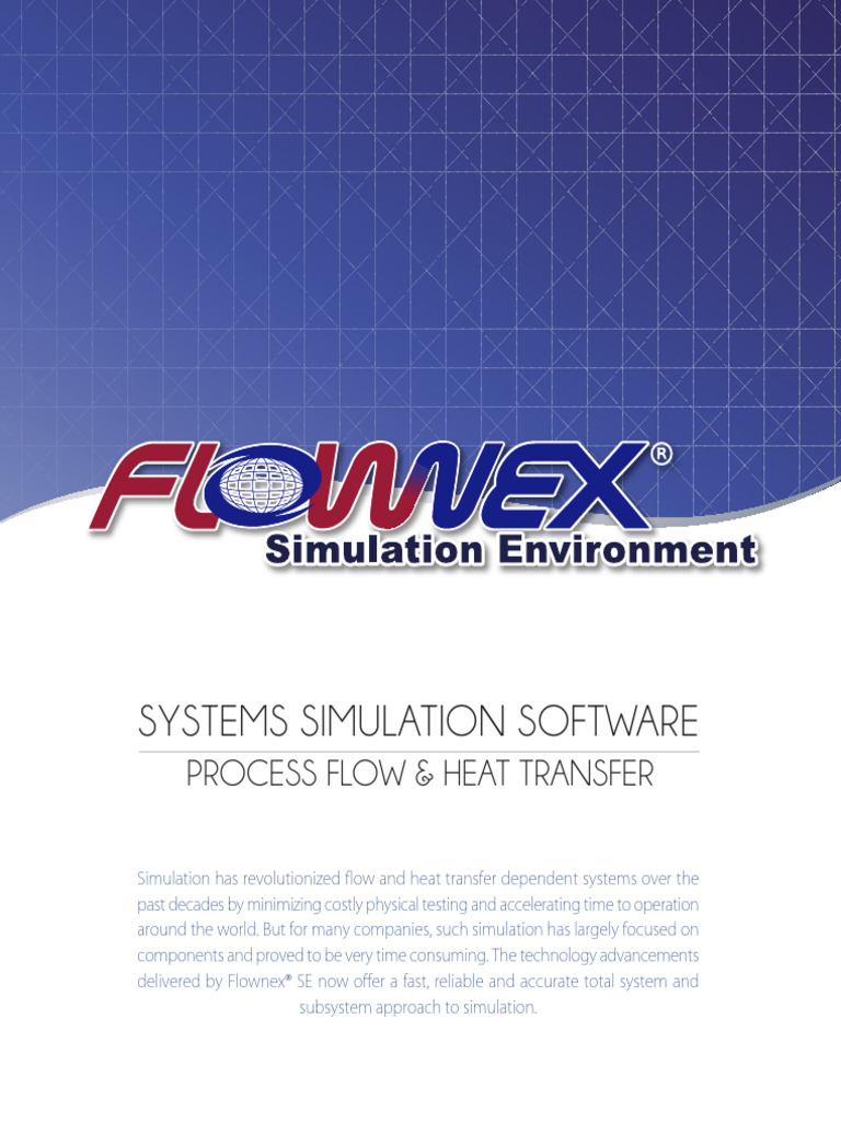 Flownex SE Brochure (Digital) | PDF | Heat Transfer | Simulation