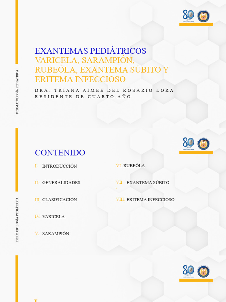 Exantema Pediatrico CC | PDF | Dermatología | Pediatría