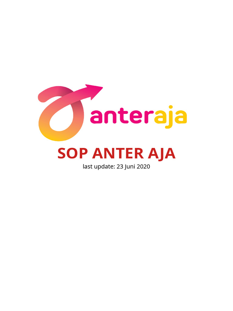 SOP Pengiriman Anteraja dan Ketentuan | PDF