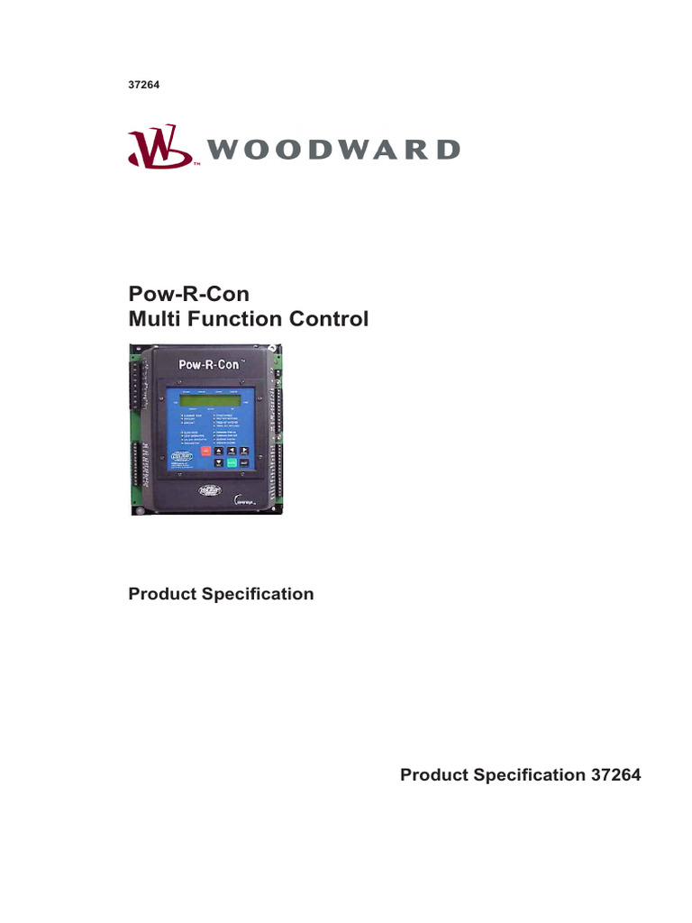 Pow-R-Con-multi-function-control - Product Spec 37264 | PDF | Relay ...