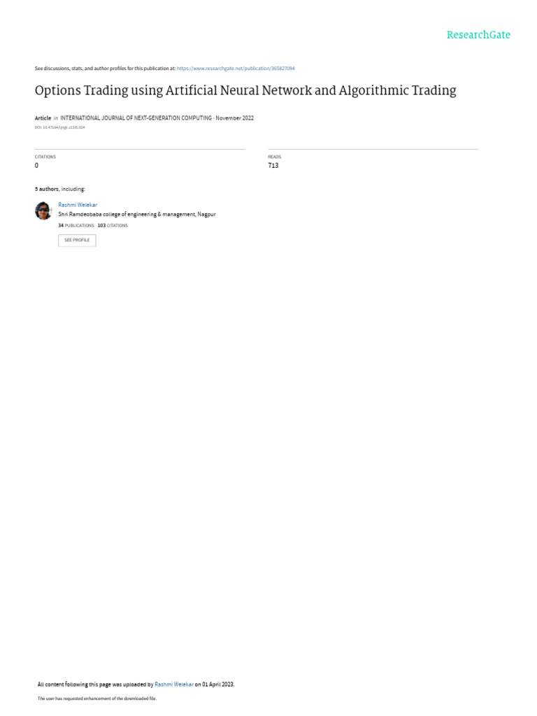 AI-Driven Options Trading Guide | PDF | Forecasting | Algorithmic Trading