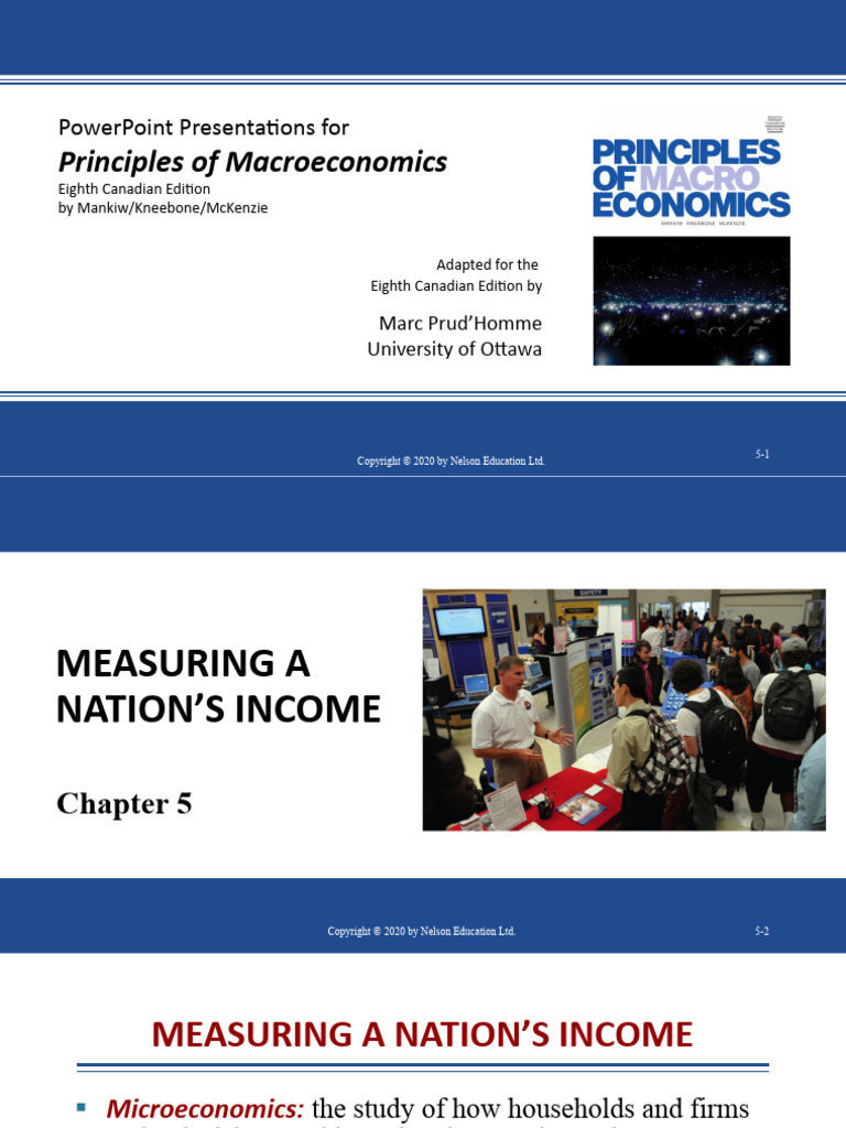 ch05 - PPT - Mankiw Macro8Ce | PDF | Gross Domestic Product | Inflation