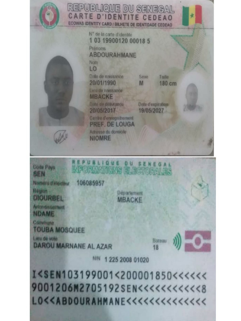 Carte D'identité | PDF