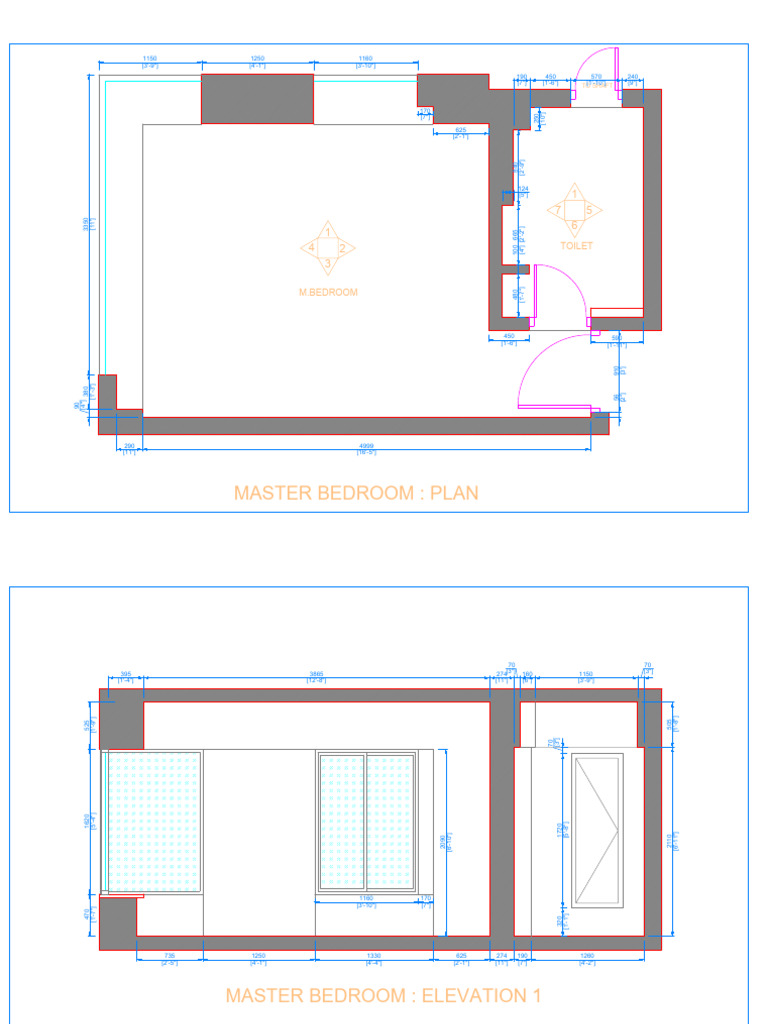 Flat Lokhanwala - Master Bedroom | PDF