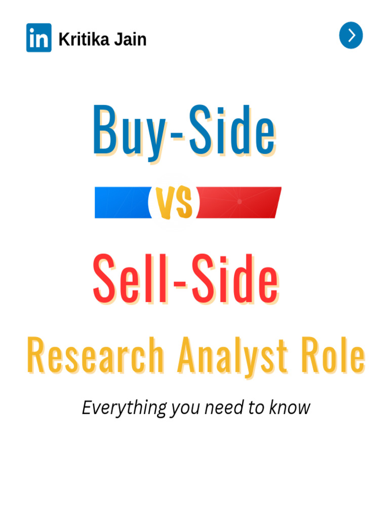 Buy Side Vs Sell Side Everything You Need To Know 1699550336 | PDF ...