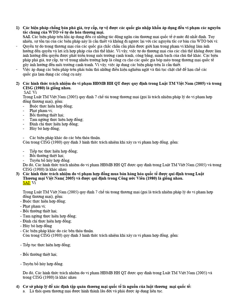 LTMQT Đúng Sai in | PDF