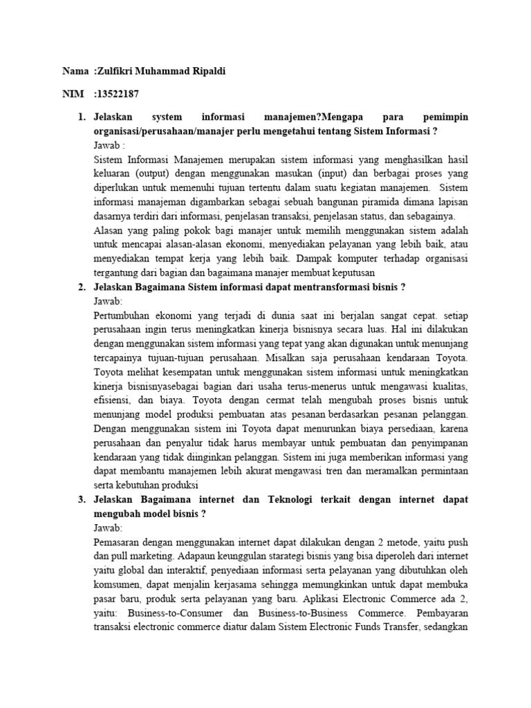 Zulfikri Muhammad Ripaldi 13522187 B | PDF | Komputer