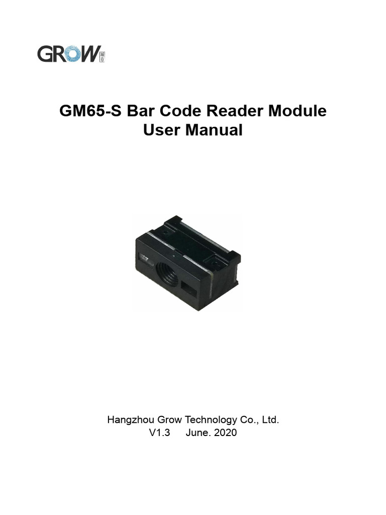 GM65-S Barcode Reader Module User Manual | PDF | Computer Keyboard | Code