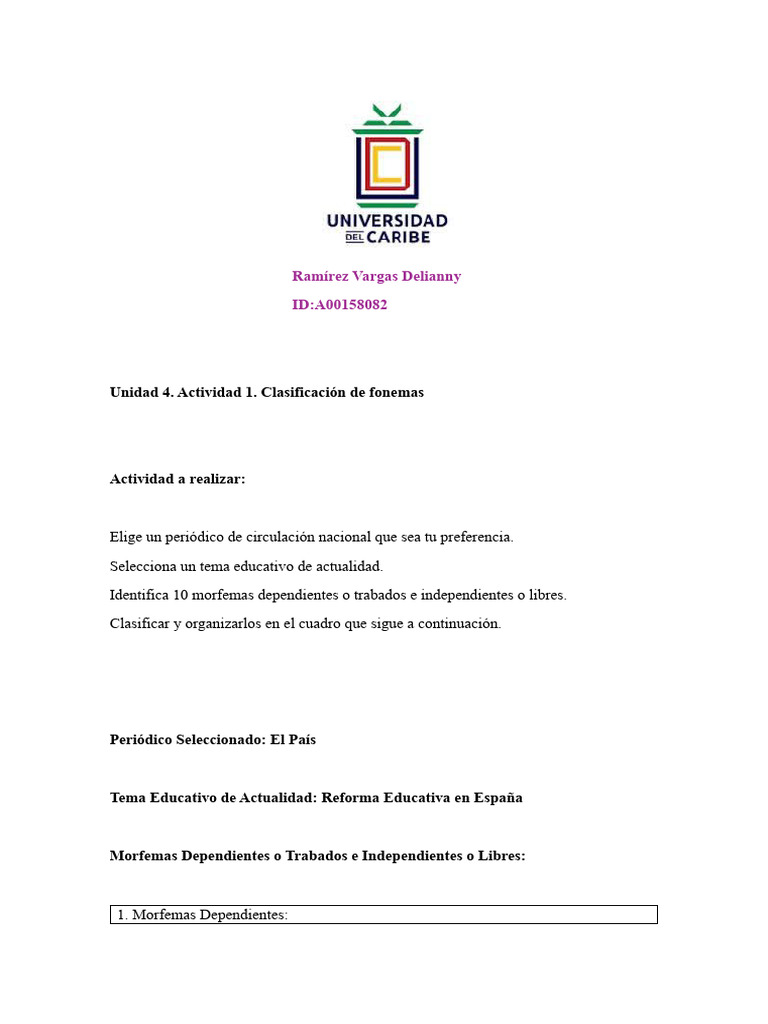 Unidad 4 Actividad 1 Pdf