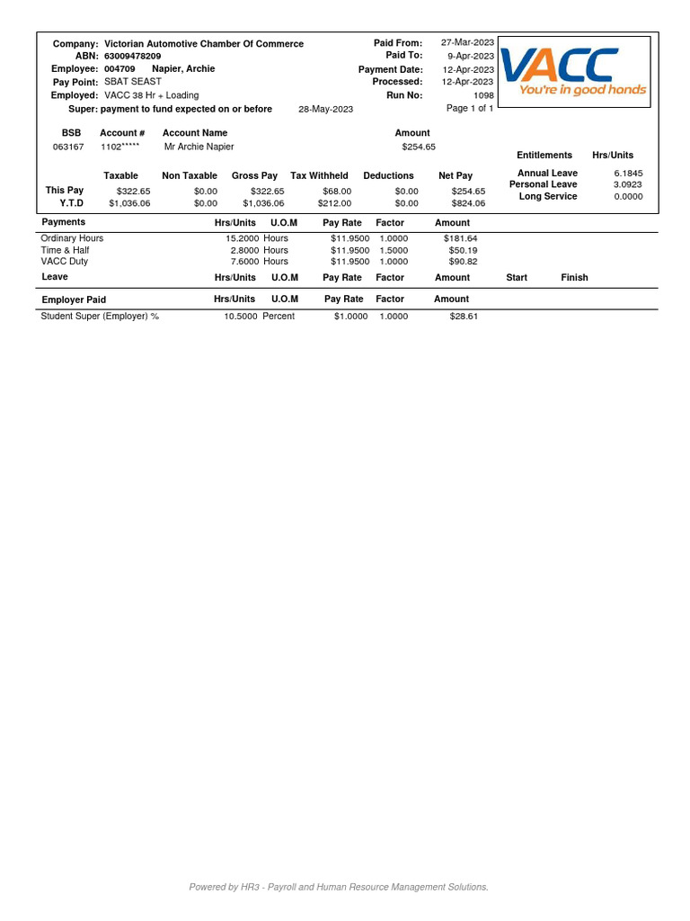 Pay Slip | Download Free PDF | Human Resources | Payroll Tax