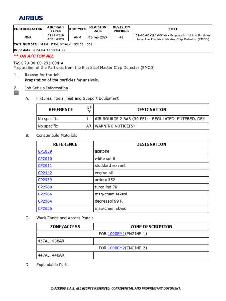 EMCD Particle Prep Guide A320 A321 | PDF | Aircraft | Airliner