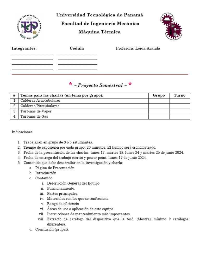 Investigacion - Proyecto Semestral 2024 | PDF