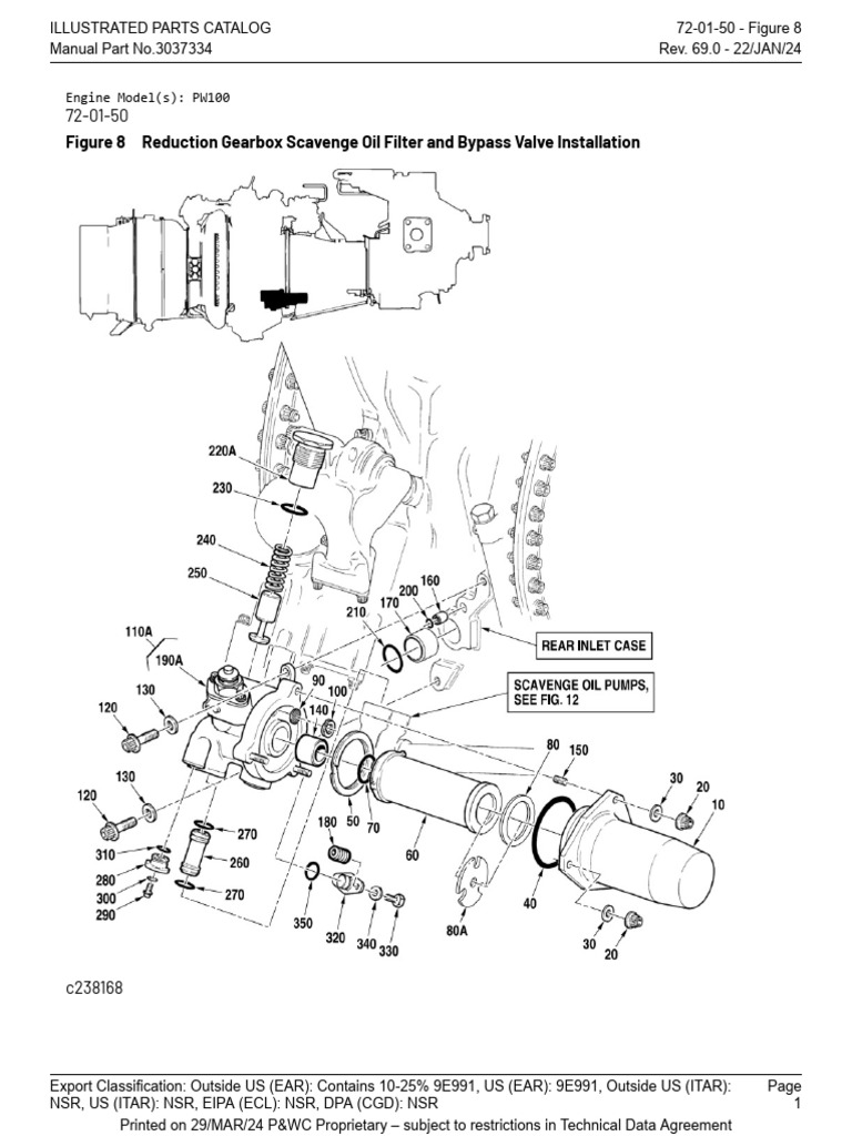 PW100 Reduction Gearbox Oil Filter Guide | PDF | Screw | Machines
