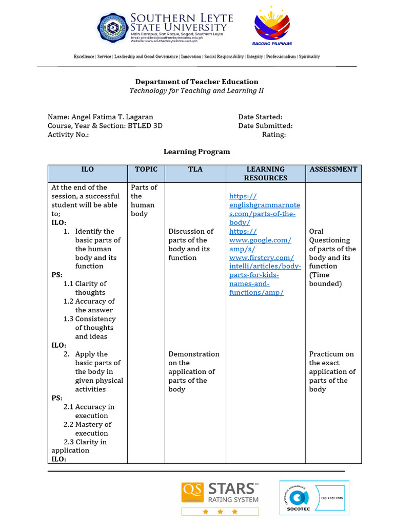 very final ilo lagaran a | PDF | Learning | Cognition