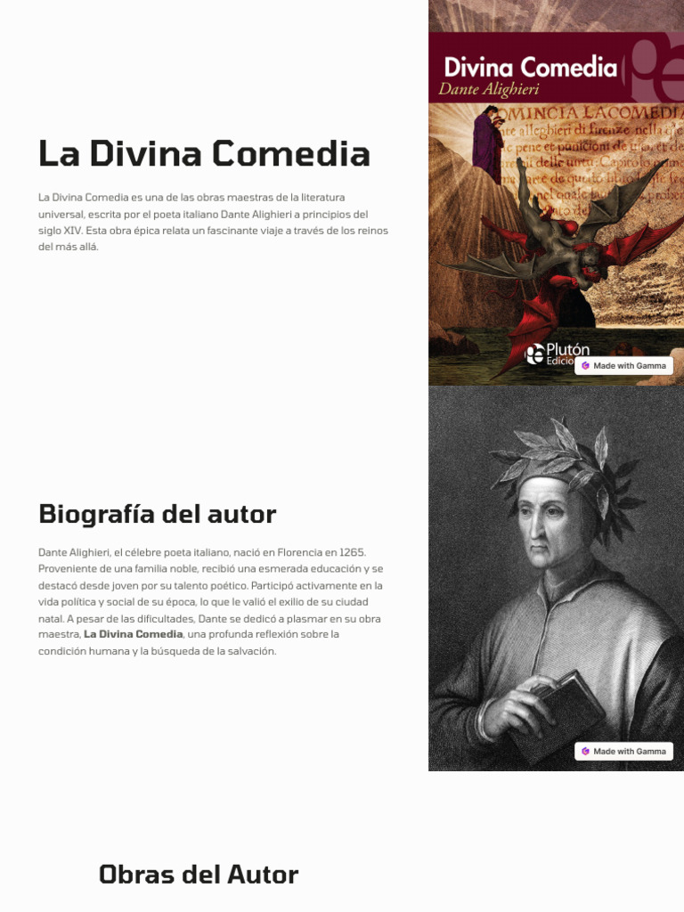 La Divina Comedia | PDF | Divina Comedia | Dante Alighieri