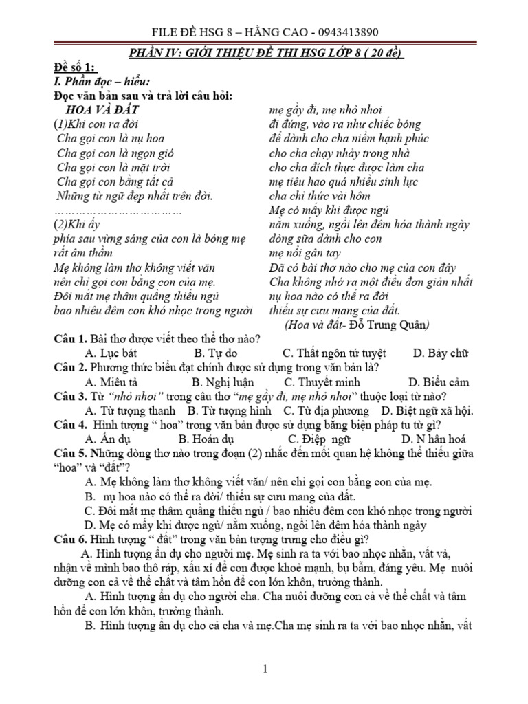 HSG 8 - Sách Xanh | PDF