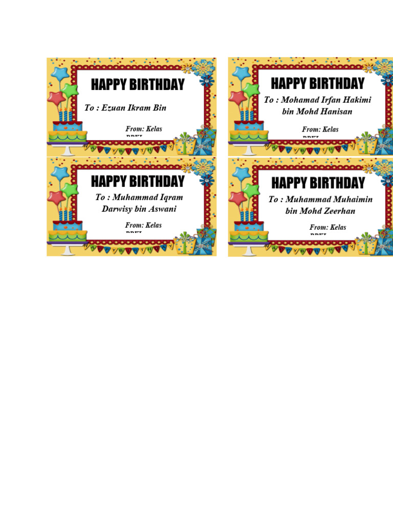 Tangging Hadiah Birthday | PDF