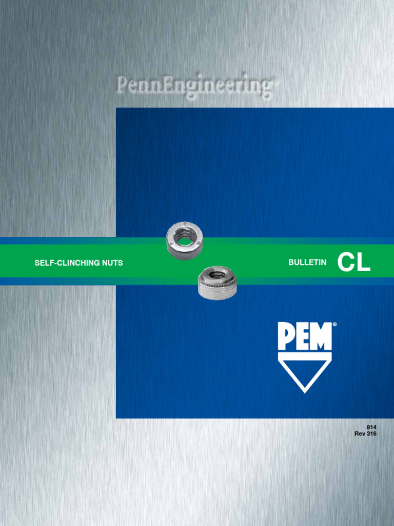 PEM Self-Clinching Nuts | PDF | Nut (Hardware) | Sheet Metal