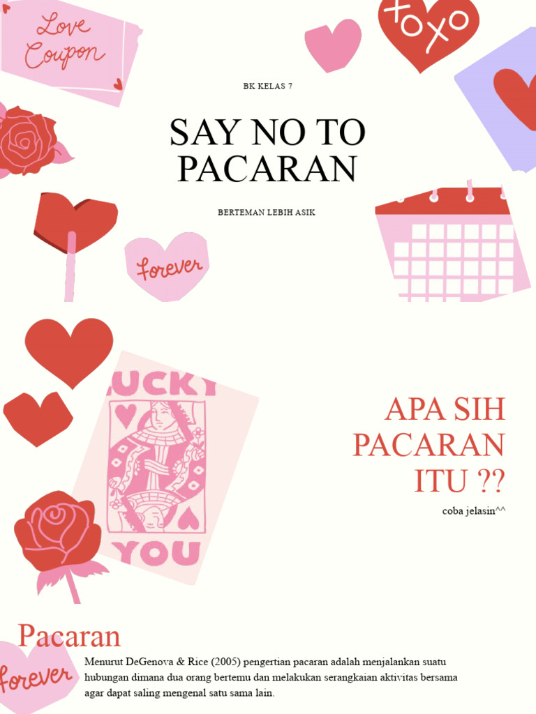 Say No To Pacaran | PDF | Pengembangan Diri | Gaya Hidup