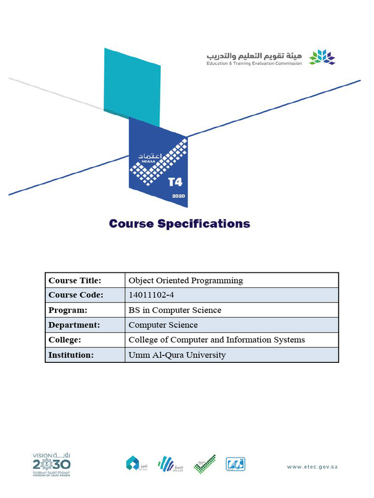 Object-Oriented Programming Course Details | PDF | Class (Computer Programming) | Method ...