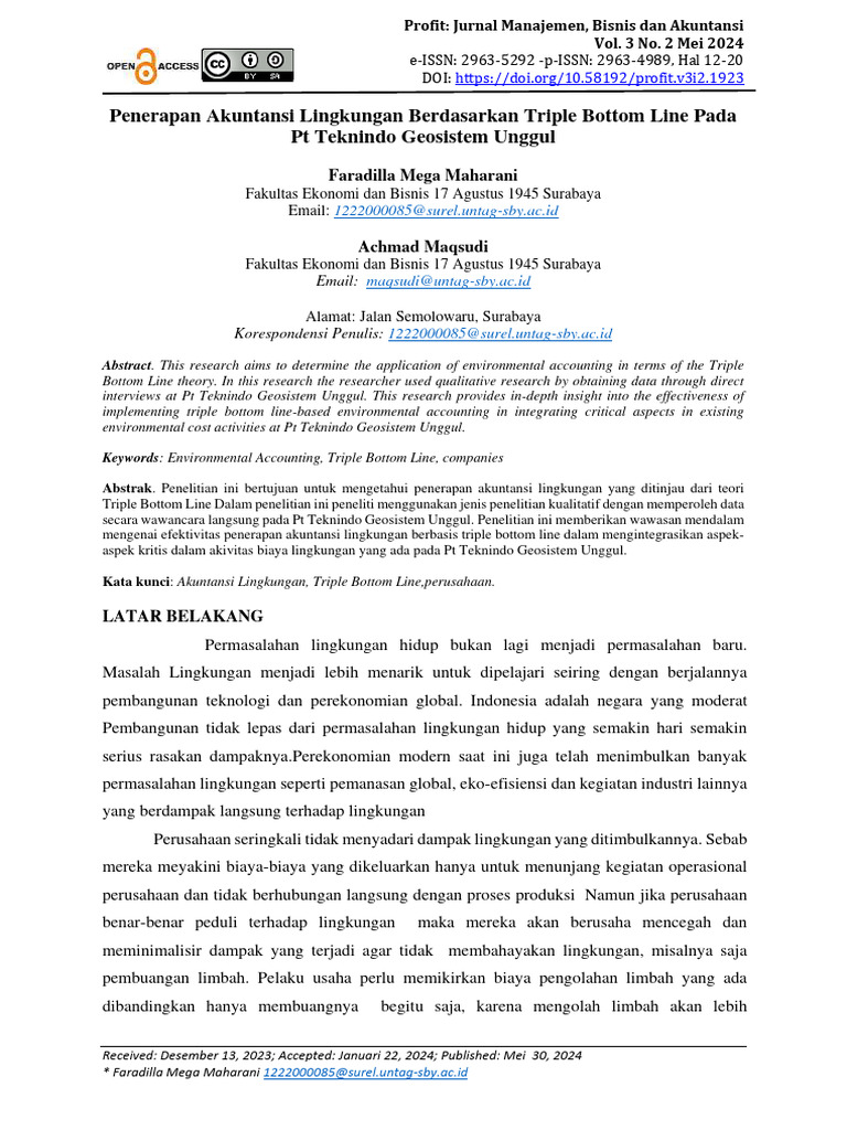 Profit++Jurnal+Manajemen,+Bisnis+dan+Akuntansi+-+Vol +3+no +2+mei+2024 ...
