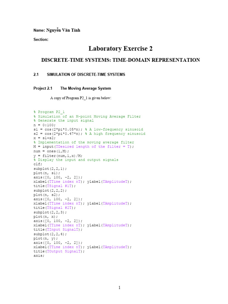 Labex 2 | Download Free PDF | Low Pass Filter | Filter (Signal Processing)